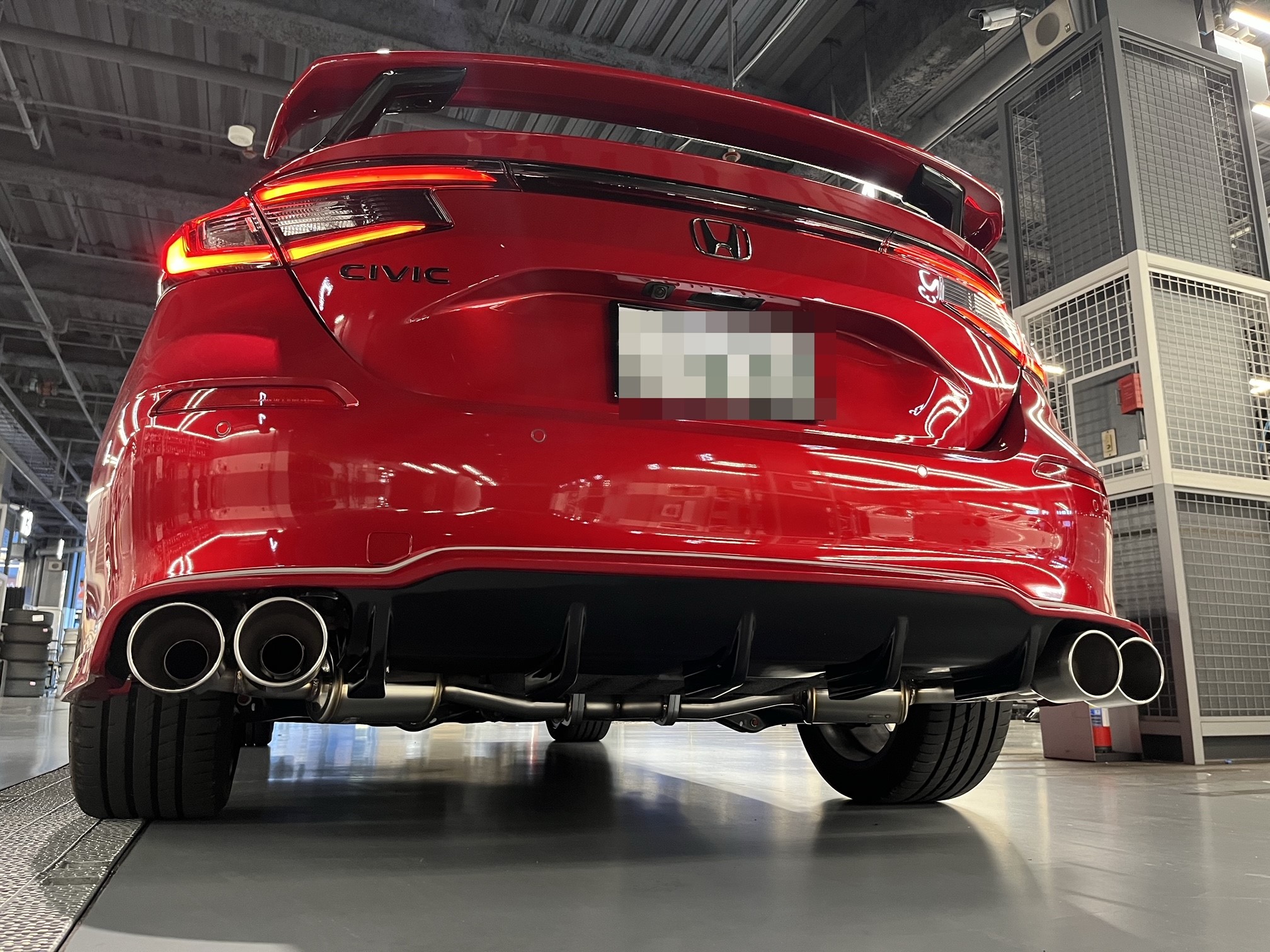 シビックFL1 BLITZニュルスペックマフラー取付 | A PIT AUTOBACS